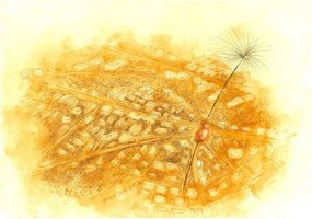 Martina Trchová | Přílet Rám: Bílý, Velikost: 40 x 60 cm