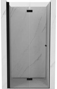 Mexen Mist-F skládací sprchové dveře levé 115 cm, transparentní, černé - 8A6-115-000-70-00-L