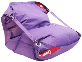 Beanbag Sedací pytel 189x140 comfort s popruhy violet