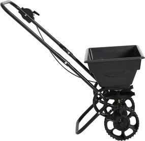 Ručně tlačené rozmetadlo soli PVC a ocel 80 x 46 x 75 cm 15 L 142965