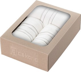 Sada ručníků Gunnar 3ks krémově bílá šedá