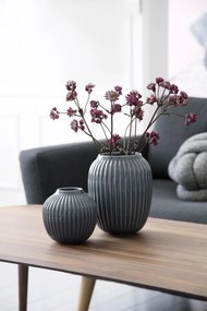 KÄHLER Keramická váza Hammershøi Anthracite Small, šedá barva, keramika