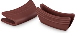 Kuchyňské chňapky Le Creuset silikonové červené burgund 2 ks