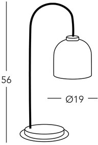 Kolarz A1352.71.W - Stolní lampa NONNA 1xE27/60W/230V dub/bílá