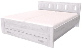 Dvoulůžková postel BENO s úložným prostorem, 180×200 cm Dekor: Dub bělený