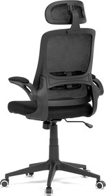 Autronic Židle kancelářská, černá mesh, plastový kříž KA-Q842 BK