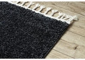 koberec BERBER 9000 šedý střapce, Maroko, Shaggy velikost 140x190 cm | krásné koberce cz