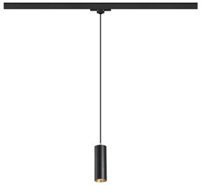 Rendl R13985 závěsné LED svítidlo MAVRO pro tříokruhovou lištu, černé, zlaté, 230V, 12W, 38°, 3000K, 16cm