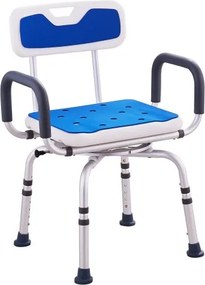 křeslo do sprchy otočná o 360° sedátko do sprchy s područkami a zádovou opěrkou