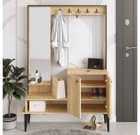Designová předsíňová sestava Ballari vzor dub