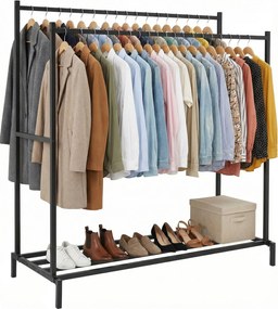 Kovový věšák Karita 150 cm - černá
