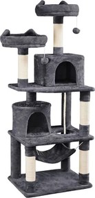 Škrabadlo pro kočky Yaheetech – světle šedá, 61 cm (délka) × 49 cm (šířka) × 158 cm (výška), 145 cm (254759757679)