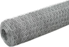 Pletivo ke kurníku pozinkovaná ocel 25 x 1,2 m stříbrné 143328