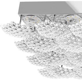 Toolight Stropní LED osvětlení Crystal Modern D2 MS015-C chrome