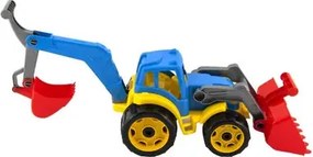 TEDDIES Traktor s nakladačem a bagrem / Traktor / Plast / Volný chod /