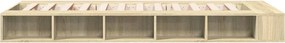 Rám postele dub sonoma 75 x 190 cm kompozitní dřevo 3280533