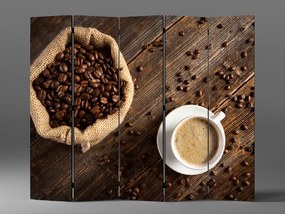 Liox Paraván zrnková káva Rozměr: 225 x 180 cm