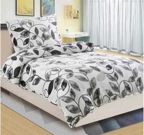 Jahu Mikroflanelové povlečení Edera grey 140x200, 70x90 cm