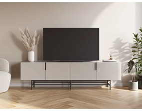 Krémový TV stolek 200x54,5 cm Eldia – Marckeric