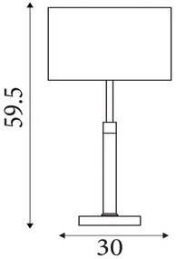 Searchlight EU3877BK Stolní lampa RACHEL černá &amp; broušený CHROM