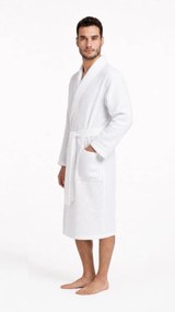 Unisex vaflový župan Vestis Saimaa bílá - XXL