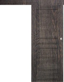 posuvné interiérové dveře na stěnu vasco doors MADERA plné, model 3 Průchozí rozměr: 70 x 197 cm, Orientace dveří: Levé dveře, Dekor: Bílá