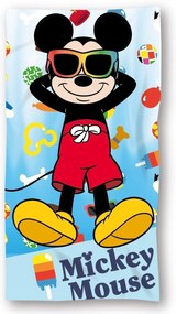 Dětská bavlněná osuška ROBIN Mickey Mouse 70x140 cm modrá