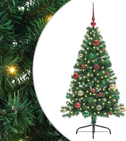 Umělý osvětlený vánoční stromeček Zelená 150 cm PVC 3397006