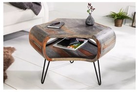 Massive home | Konferenční stolek ORGANIC SMOKE 70 CM masiv sheesham