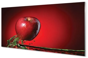 akrylový obraz jablko ve vodě 125x50 cm