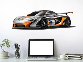 McLaren P1 GTR samolepka na zeď 47 x 15 cm