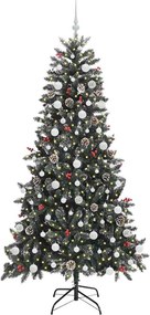 Umělý vánoční stromeček Zelená 210 cm PVC, plast a ocel 3395895
