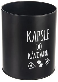 Černá dóza na kávové kapsle – Orion