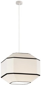 ACB Iluminacion Závěsné svítidlo BAUHAUS, ⌀ 45 cm, 1x E27 15W Barva: Bílá, Barva montury: Bílá