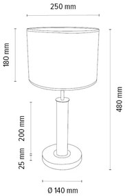 Spot-Light 7017400511528 - Stolní lampa BENITA 1xE27/60W/230V dub