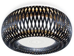 Slamp Kalatos black-gold, designové stropní svítidlo, 4x12W E27, prům 63cm