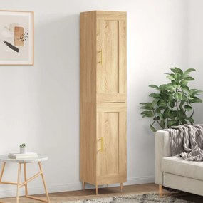 vidaXL Skříň highboard 34,5 x 34 x 180 cm kompozitní dřevo [3200442] Barva: hnědý dub