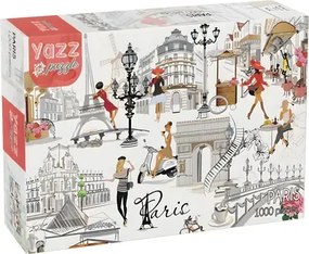 YAZZ Puzzle Paříž / 1000 dílků / 68 x 48 cm