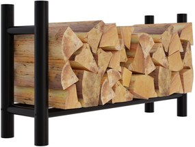 Stojan na palivové dřevo Heidal - kulatý rám | 60x100x30 cm