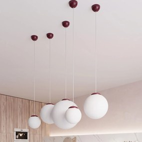 Sollux Lighting Závěsné svítidlo UGO 40 bordó