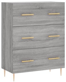 Skříň highboard šedá sonoma 69,5 x 34 x 180 cm kompozitní dřevo - Default Title