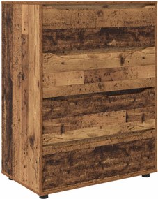 Úložné skříně 80 x 48 x 105 cm Kompozitní dřevo Staré dřevo 3406233