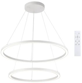 Brilagi - LED Stmívat. lustr na lanku PORTOFINO LED/98W/230V pr. 80 cm bílá +DO