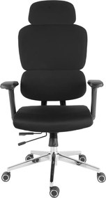 Kancelářská ergonomická židle Neoseat ROBIN — černá, nosnost 150 kg