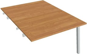 Hobis Kancelářský stůl k řetězení Hobis USDA 1200R, deskaakát, bílá RAL 9016