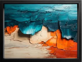 Barevný střet - obraz - Moderní abstrakce plná kontrastů 39A - 70 x 100 cm - 1 149 Kč