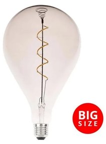 NEDES | LED Žárovka FILAMENT SPIRAL SMOKE A165 E27/4W/230V 2000K | ND3789