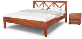 Postel Postelia FIONA Buk 140x200 - Dřevěná postel z masivu, bukové dvoulůžko o šíři masivu 4 cm