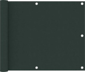 vidaXL Balkonová zástěna 75 x 300 cm 100% polyester oxford [134900] Barva: Tmavě zelená