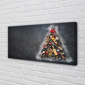 Obrazy na plátně Vánoční ozdoby 125x50 cm